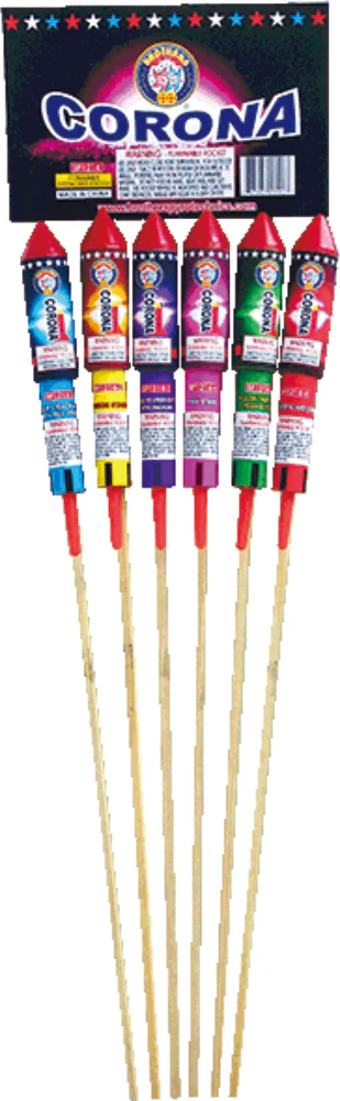 BROTHERS CORONA ROCKET- CASE 36/6: Dapkus Fireworks Company