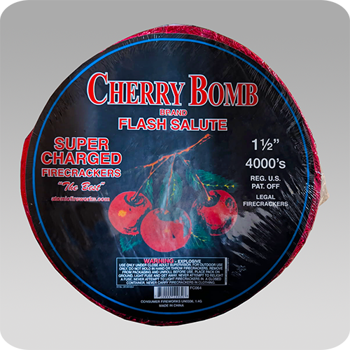 CHERRYBOMB FIRECRACKERS - CASE 4/4000: Dapkus Fireworks Company