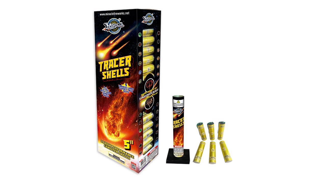 MIRACLE 5" TRACER SHELLS 4/4/6: Dapkus Fireworks Company