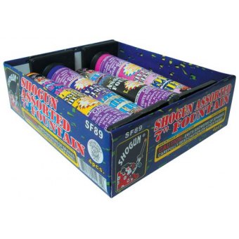 7" HN89 SHOGUN ASSORTED FOUNTAINS -: Dapkus Fireworks Company
