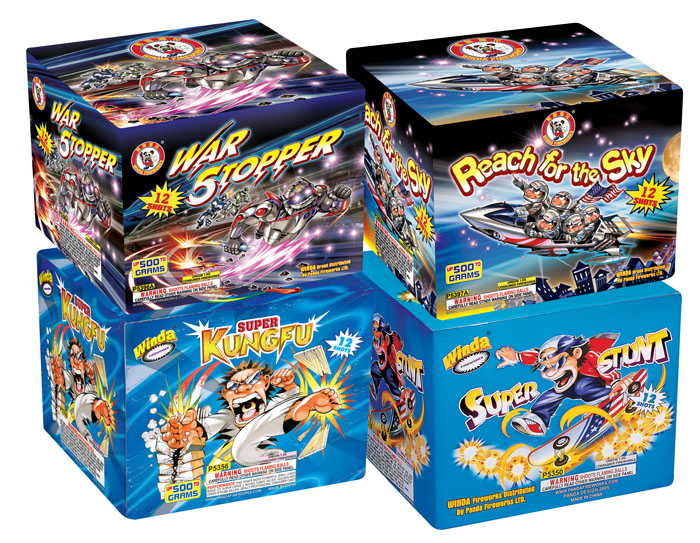 WINDA CONTAINER LOAD- BLUE- CASE 1/4: Dapkus Fireworks Company