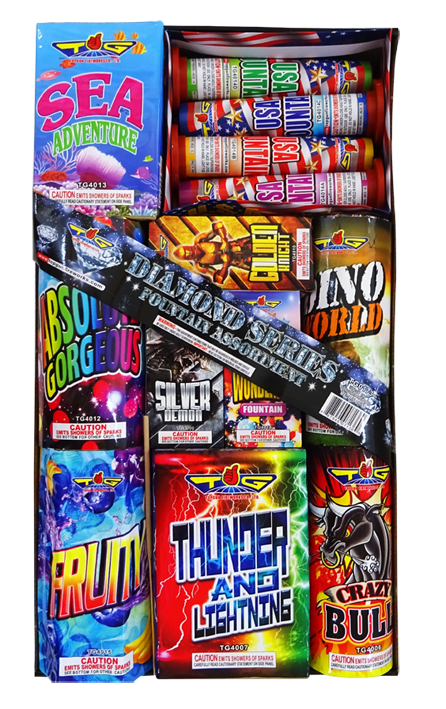 Diamond Series Fountain Assortment: Dapkus Fireworks Company