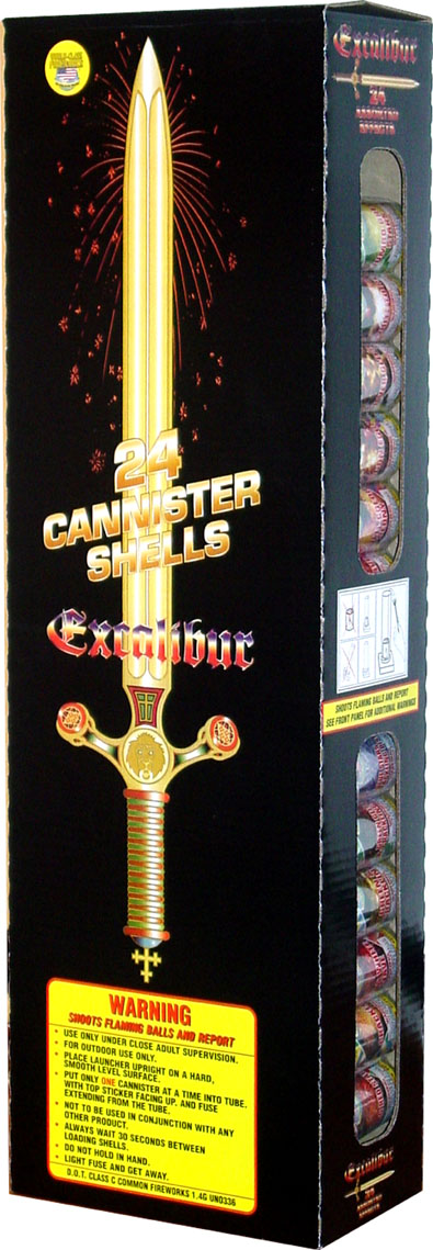 WORLD CLASS EXCALIBUR RELOAD SHELL KIT- CASE 3/24: Dapkus Fireworks Company